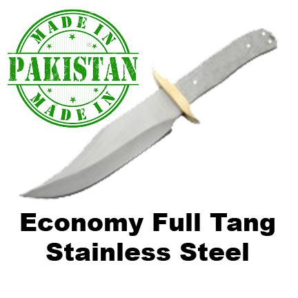 Economy Full Tang Stainless Steel Blanks — WoodWorld of Texas