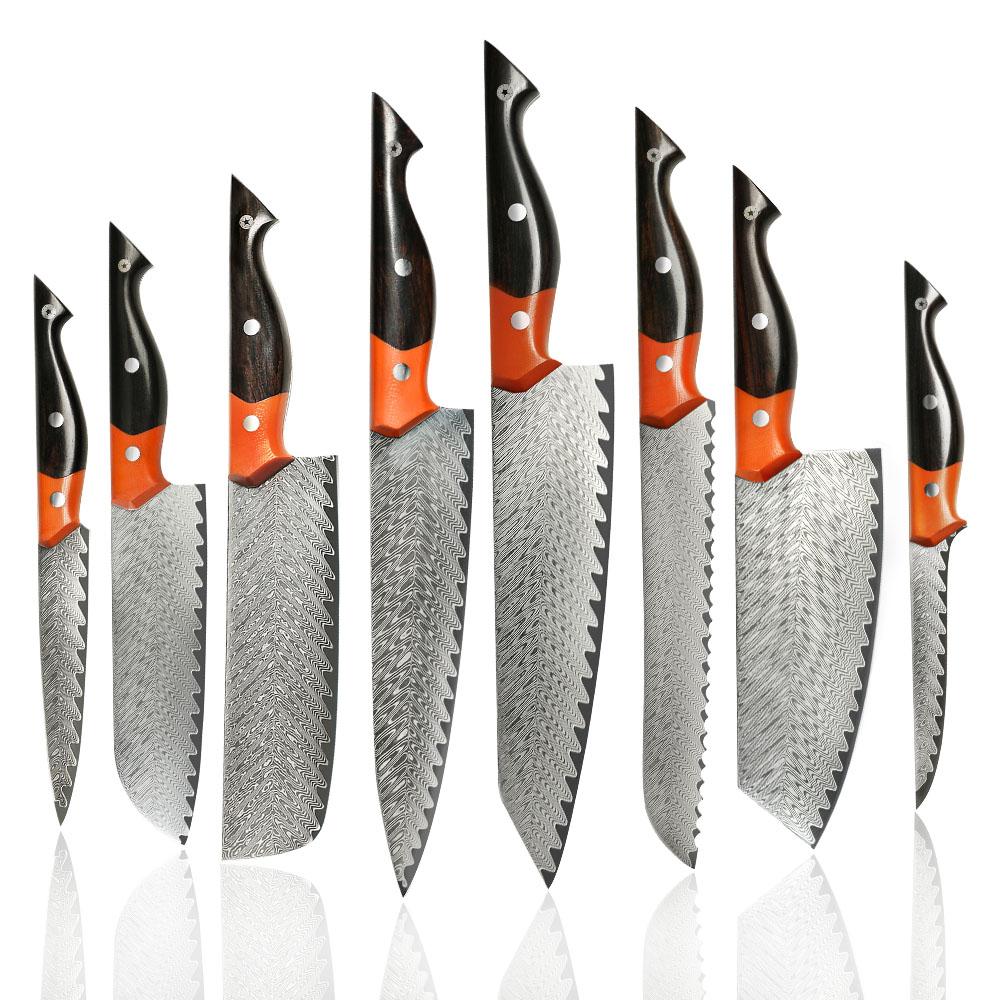 Koi VG10 Damascus Wave Pattern — WoodWorld of Texas