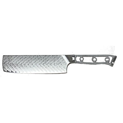 * VG10 Feather Pattern - Nakiri ( Veggie Knife ) Knife Blank - 12" OAL ...