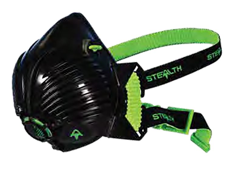 Stealth P3 Half Mask C/w Twin Hepac Filters - Respirator - Small / Med ...