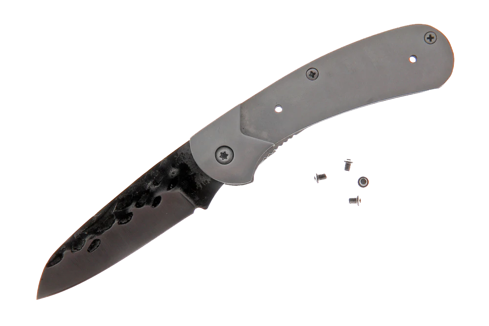 Wolverine Liner Lock Folder - Hammered — WoodWorld of Texas